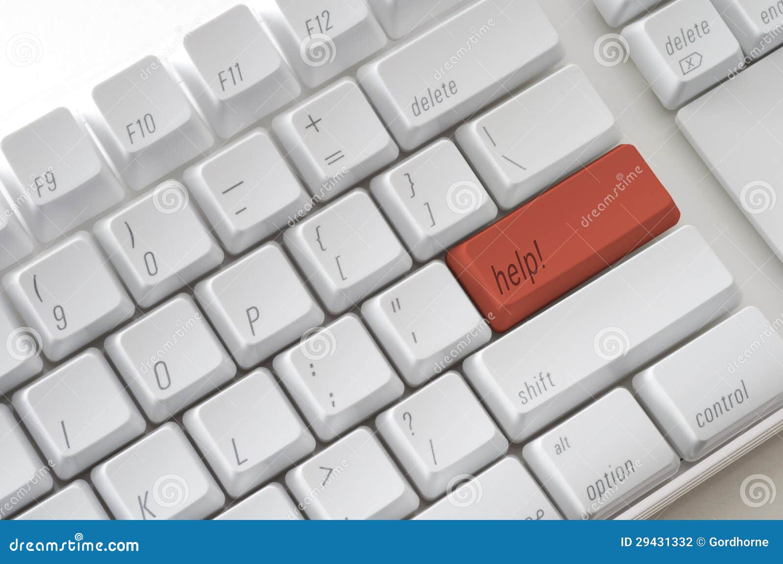 Help! Computer Key stock photo. Image of technology, service - 29431332