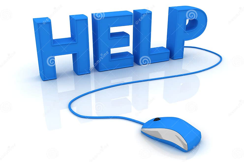 Help with computer mouse stock illustration. Illustration of optical ...
