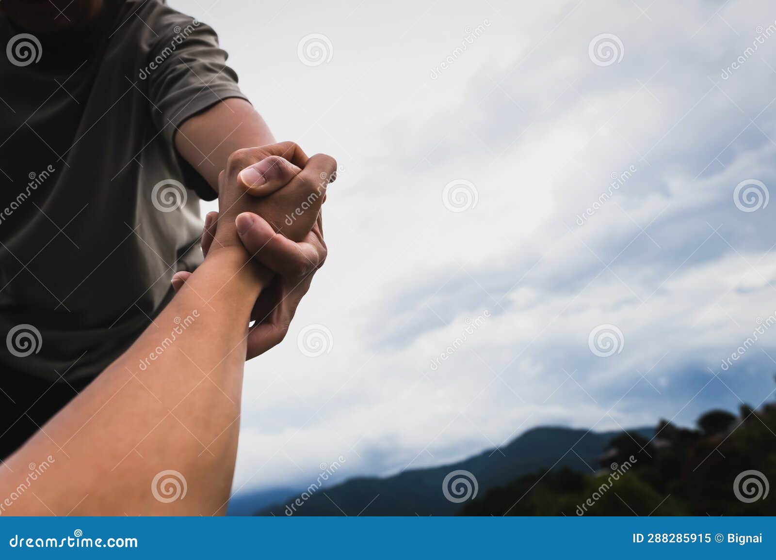 Help Concept Hands Reaching Out To Help Each Other. Stock Image - Image ...