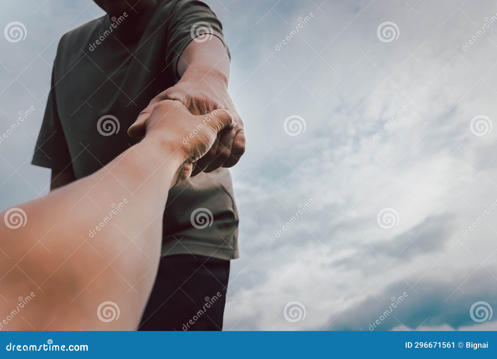 Help Concept Hands Reaching Out To Help Each Other. Stock Image - Image ...