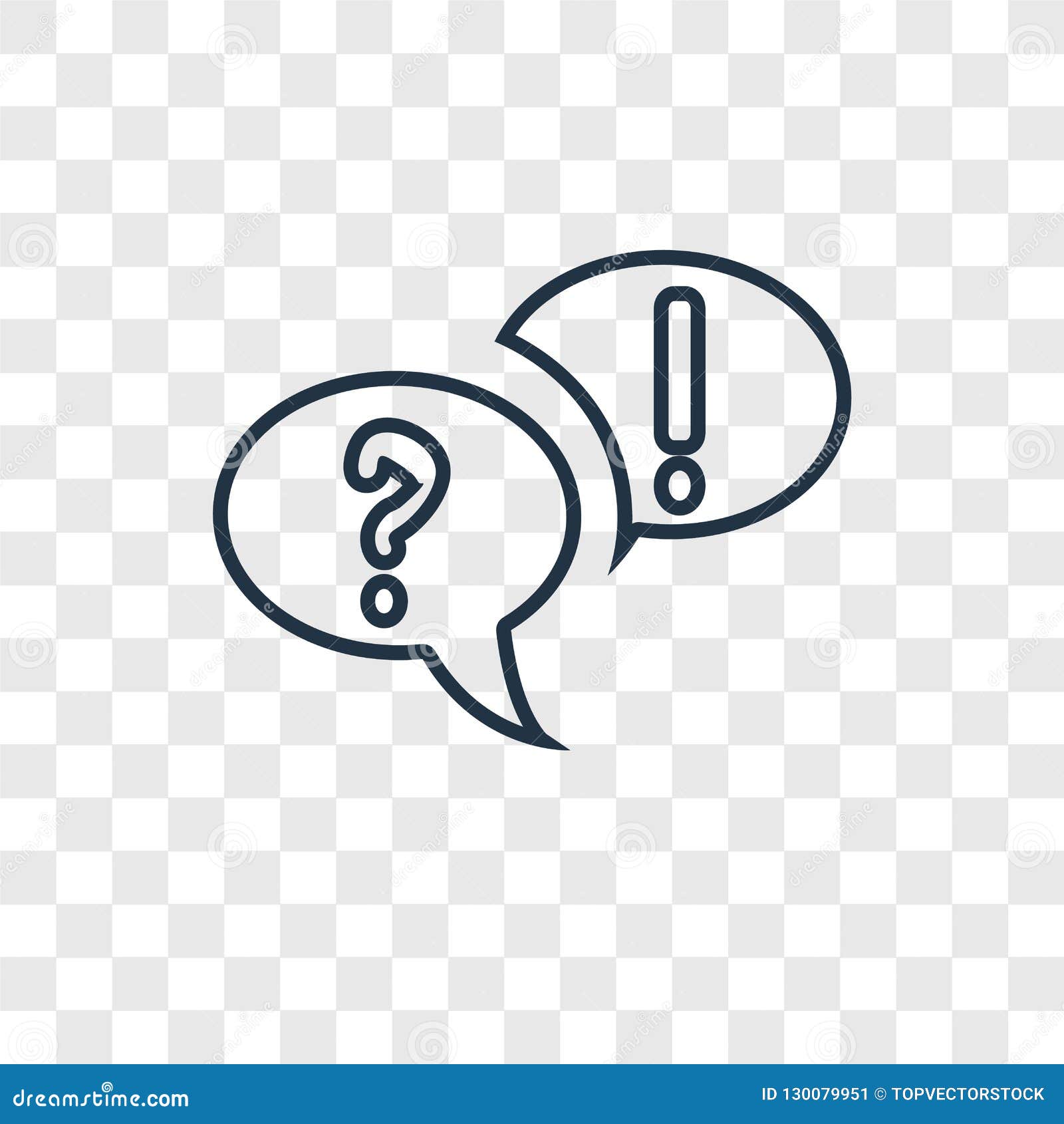 Help Concept Vector Linear Icon Isolated on Transparent Background ...