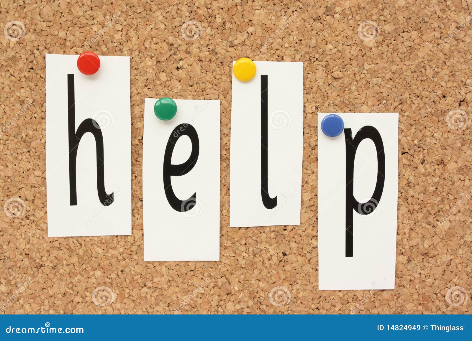 Help in cut out letters stock image. Image of request - 14824949
