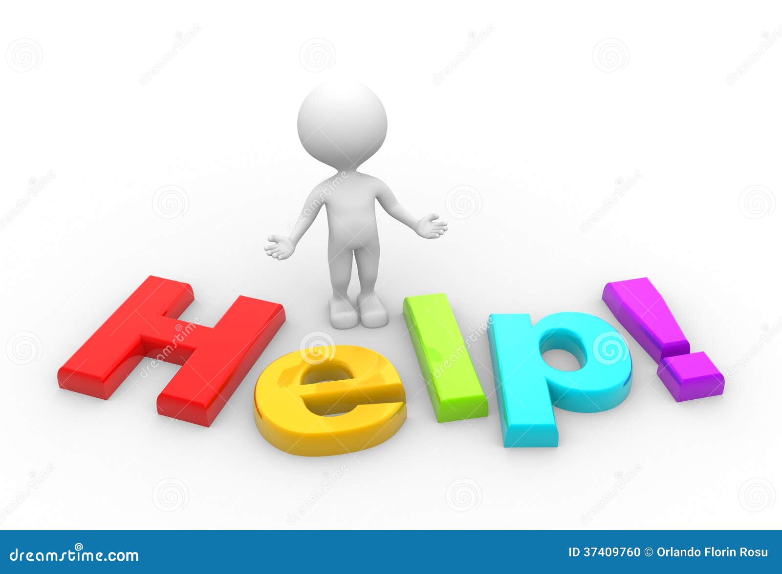 Help! stock illustration. Illustration of business, human - 37409760