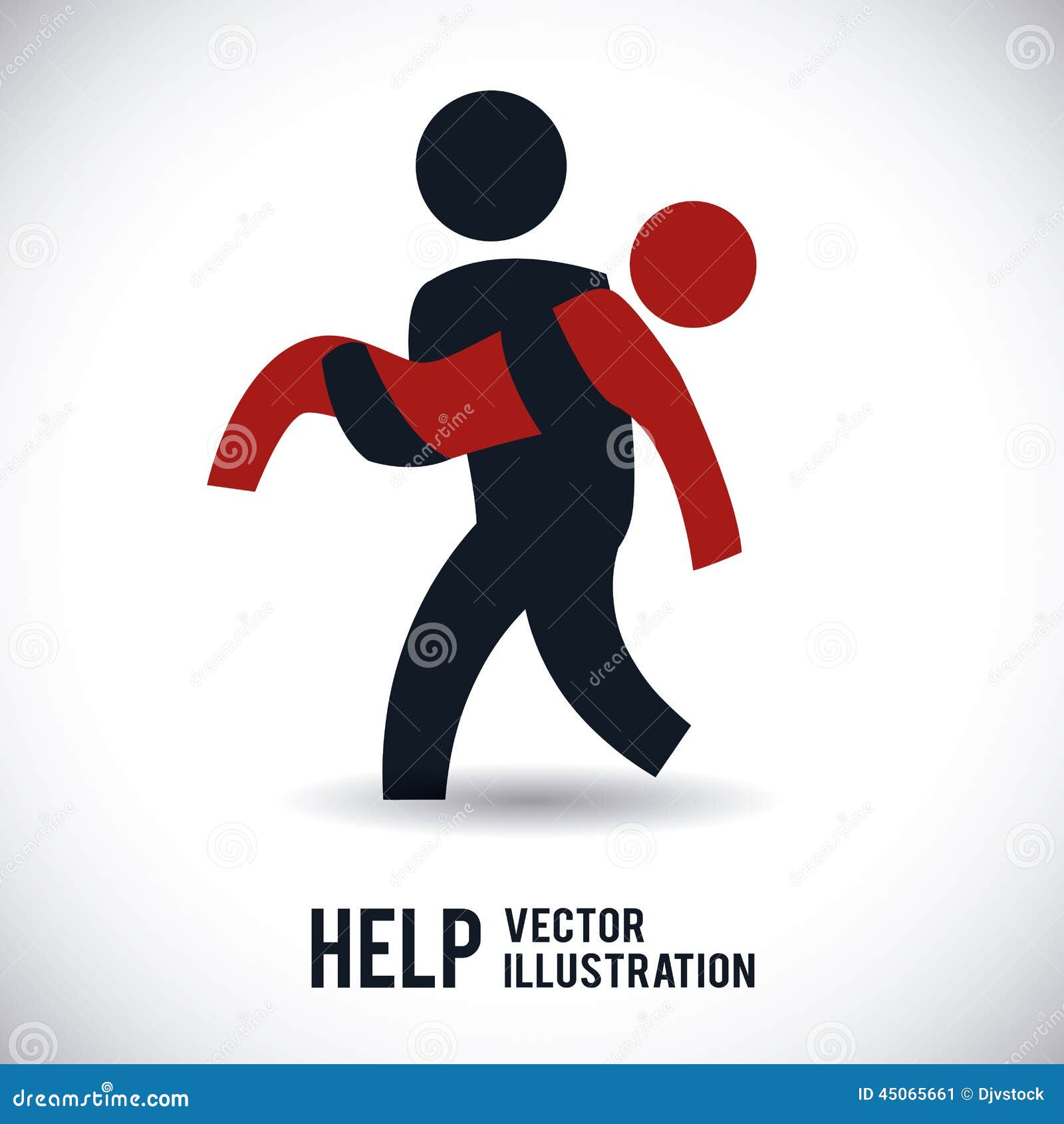 Help design stock vector. Illustration of person, figure - 45065661
