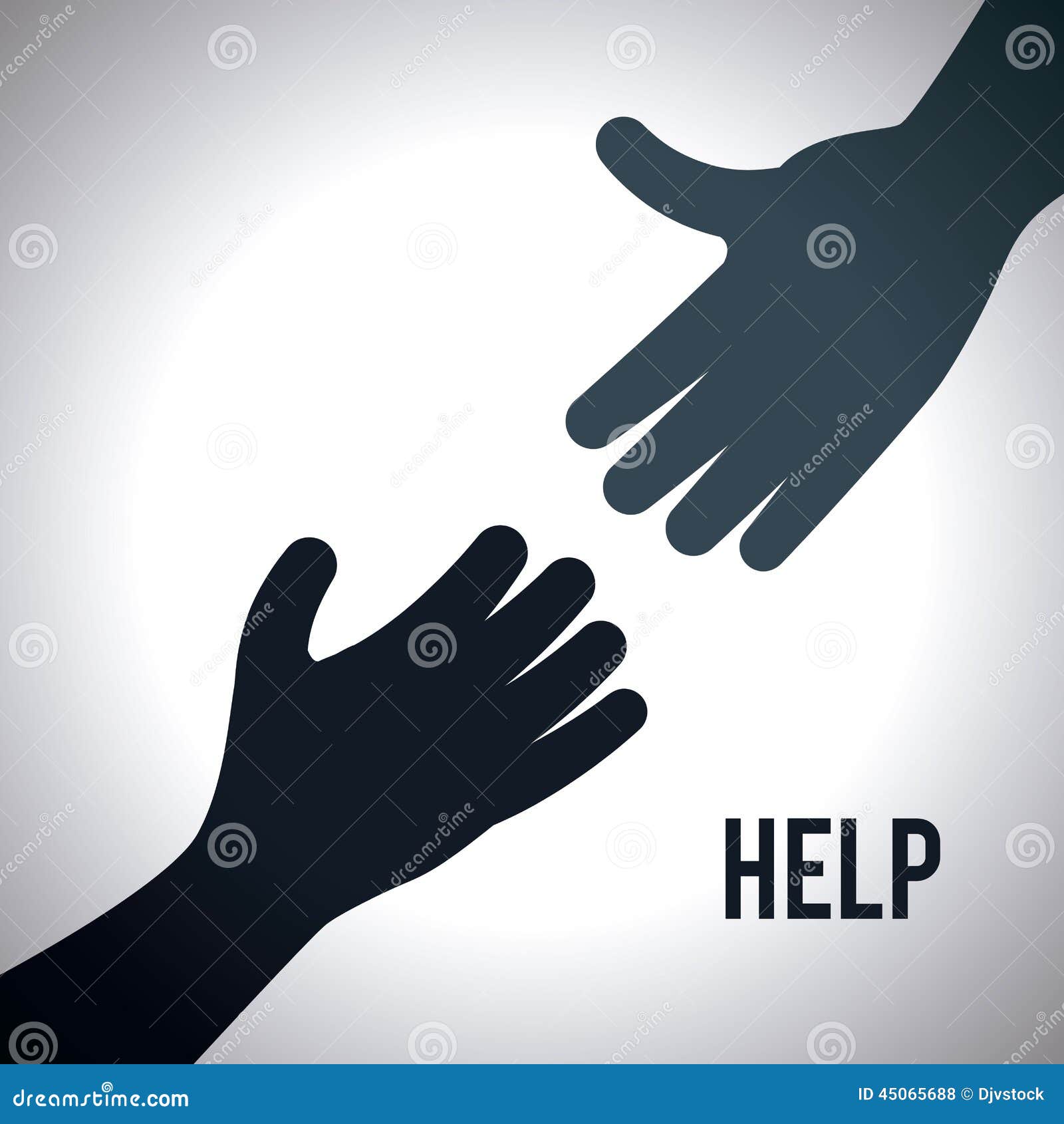 Help design stock vector. Illustration of person, charity - 45065688