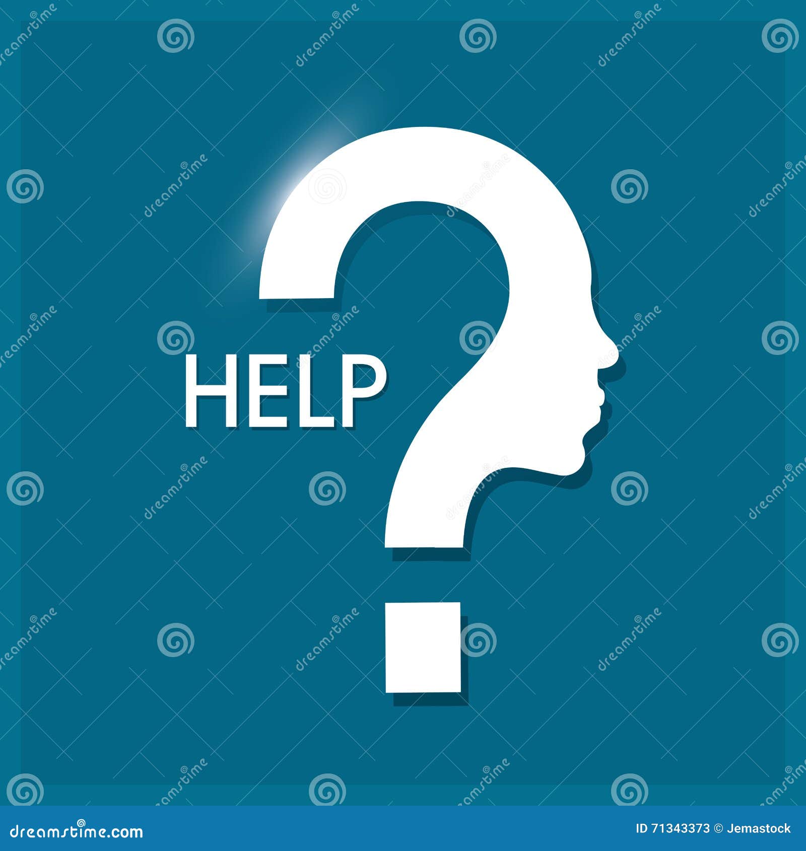 Help Design. Question Mark Icon. Flat Illustration Stock Image - Image ...