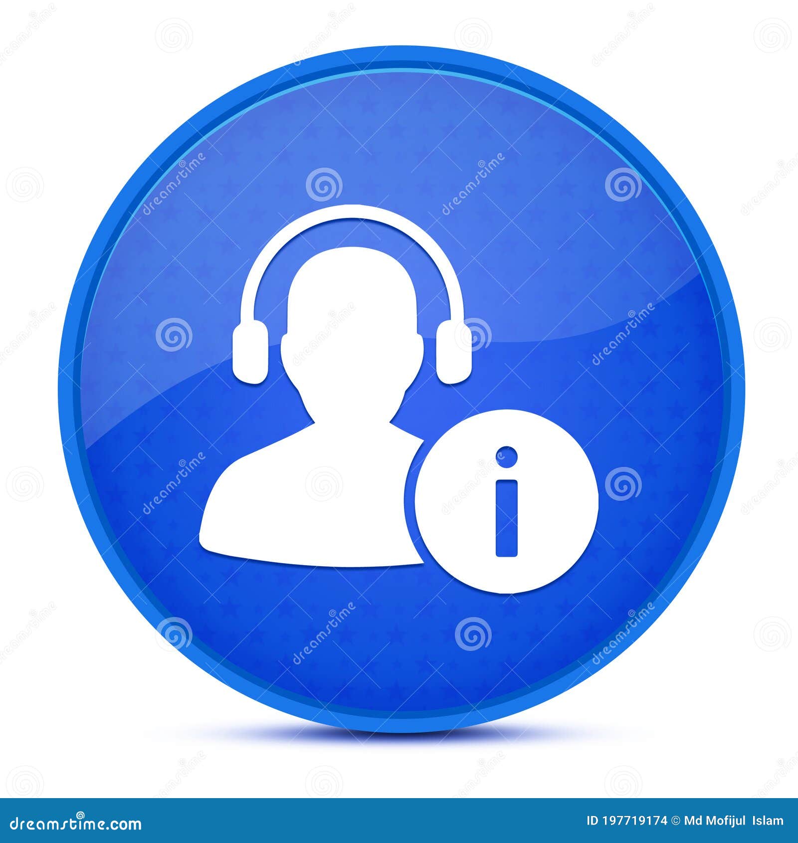 Help Desk Aesthetic Glossy Blue Round Button Abstract Stock ...