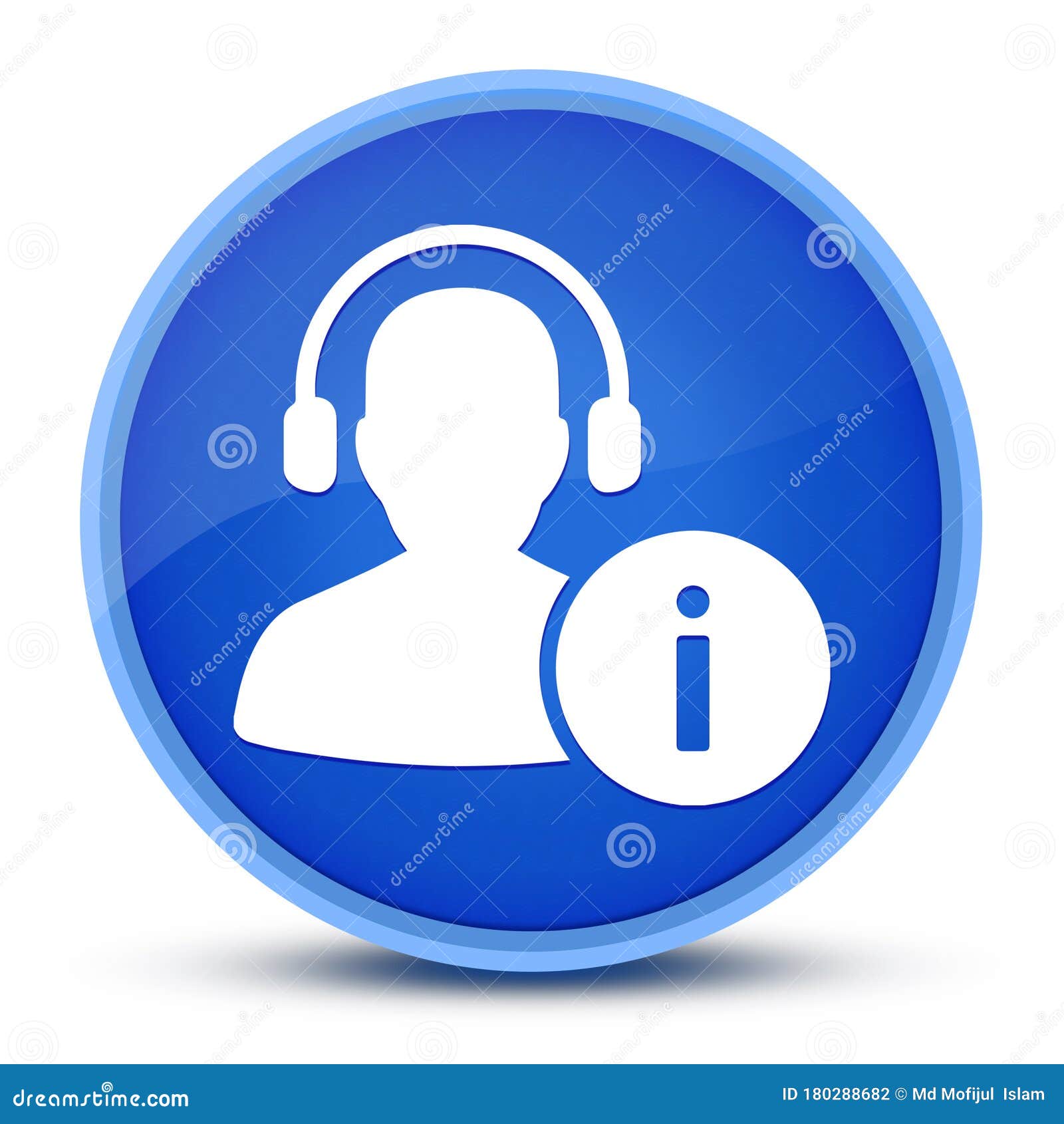 Help Desk Icon Isolated On Special Blue Round Button Abstract Stock ...