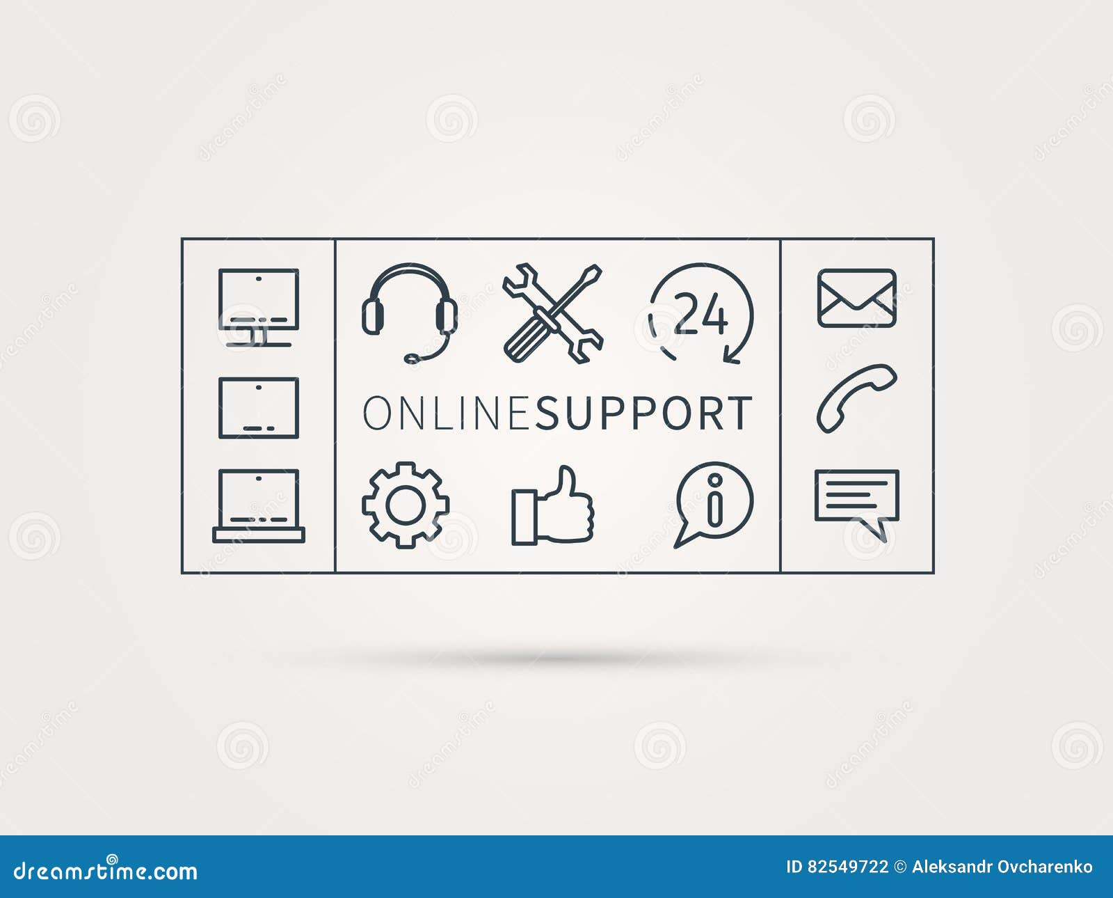 Help Desk Online Assistance Vector Concept Stock Vector - Illustration ...