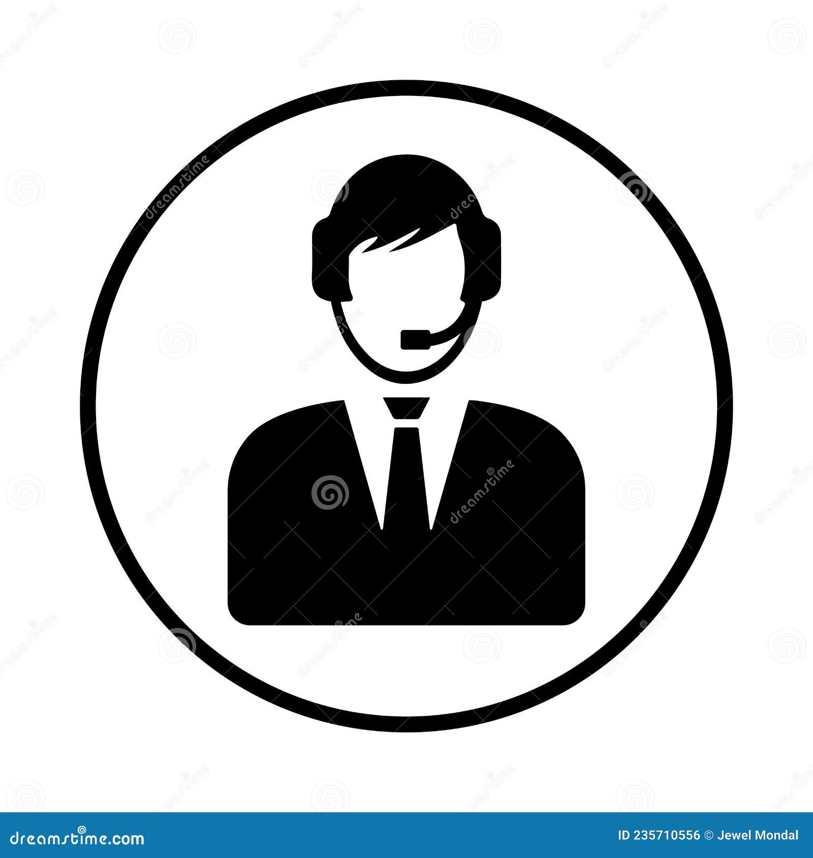 Help Desk, Phone Operator, Reception, Support Chat Icon. Black Vector ...