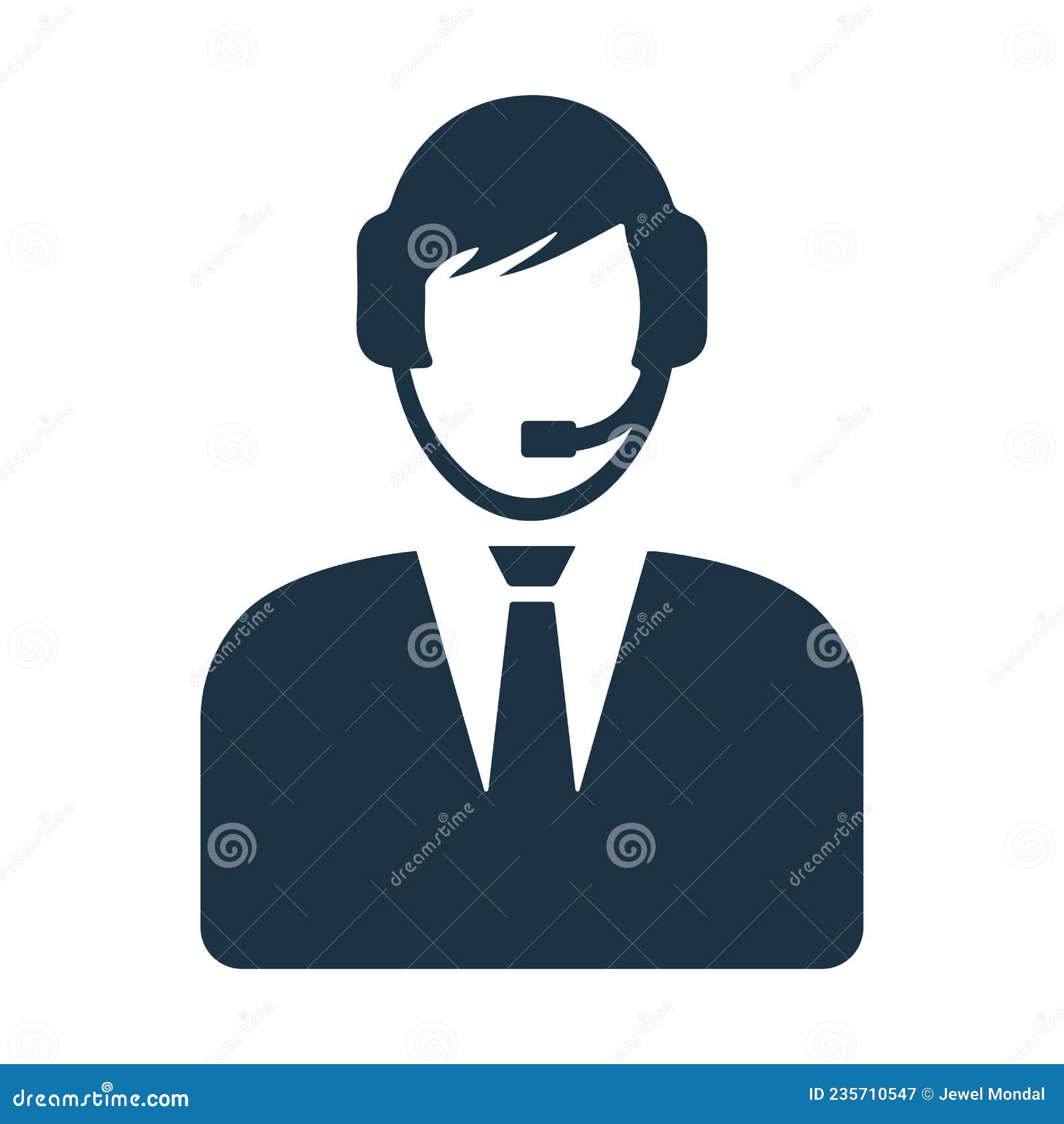 Help Desk, Phone Operator, Reception, Support Chat Icon. Simple Vector ...