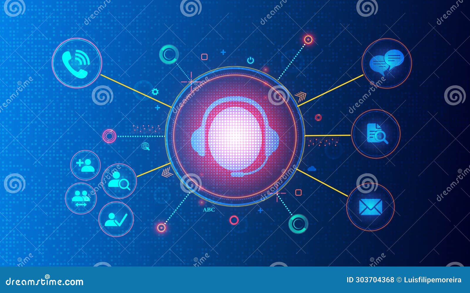 Help Desk Software - Help Desk Solutions - Conceptual Illustration ...