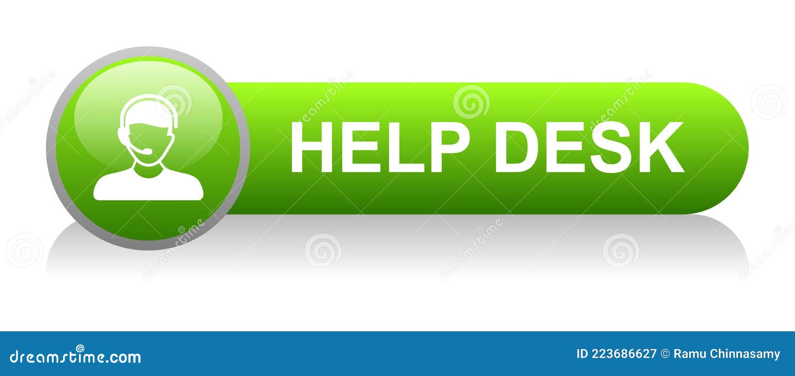 Help Desk Support Icon Web Button Stock Illustration - Illustration of ...