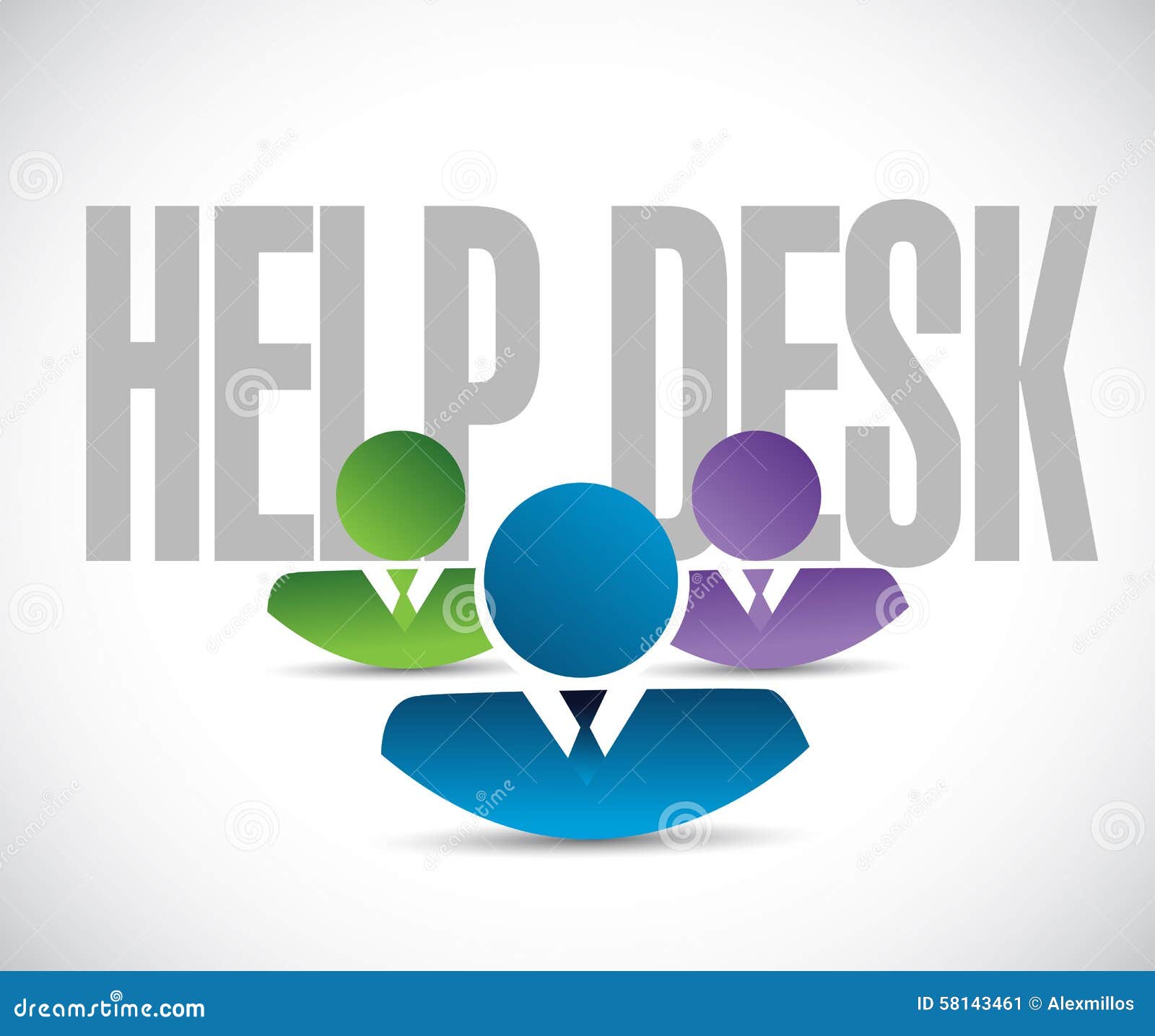 Help Desk Team Sign Illustration Design Graphic Stock Illustration ...