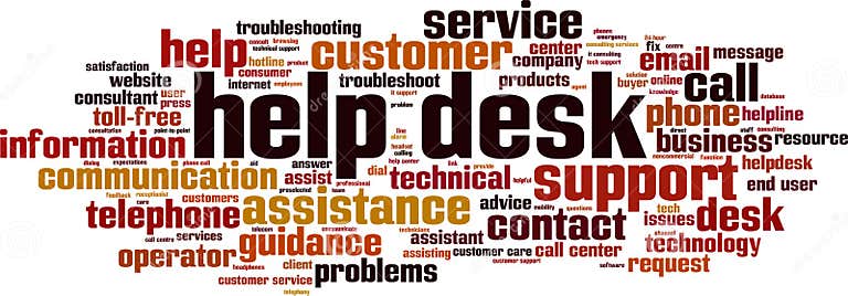 Help desk word cloud stock vector. Illustration of satisfaction - 156487729