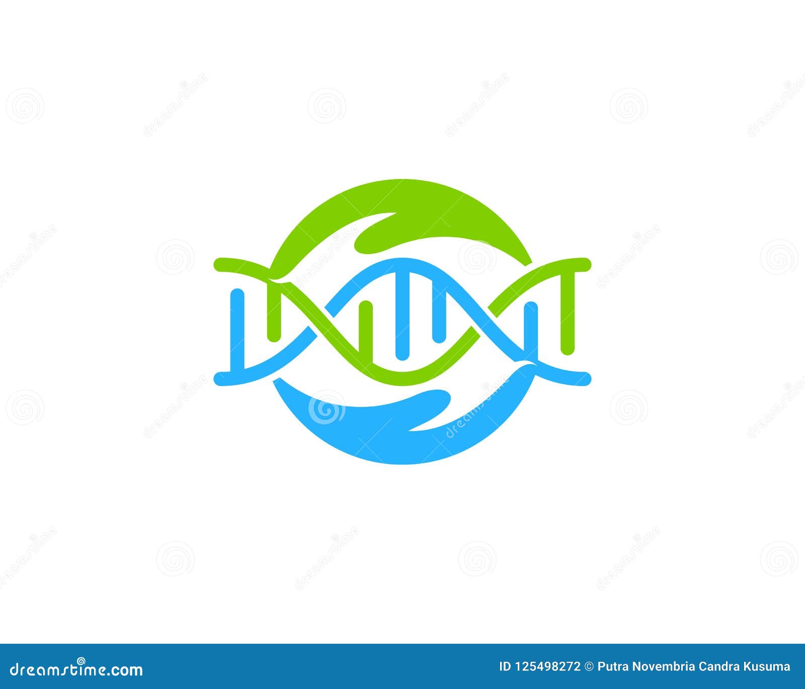 Help Dna Logo Icon Design stock vector. Illustration of biology - 125498272
