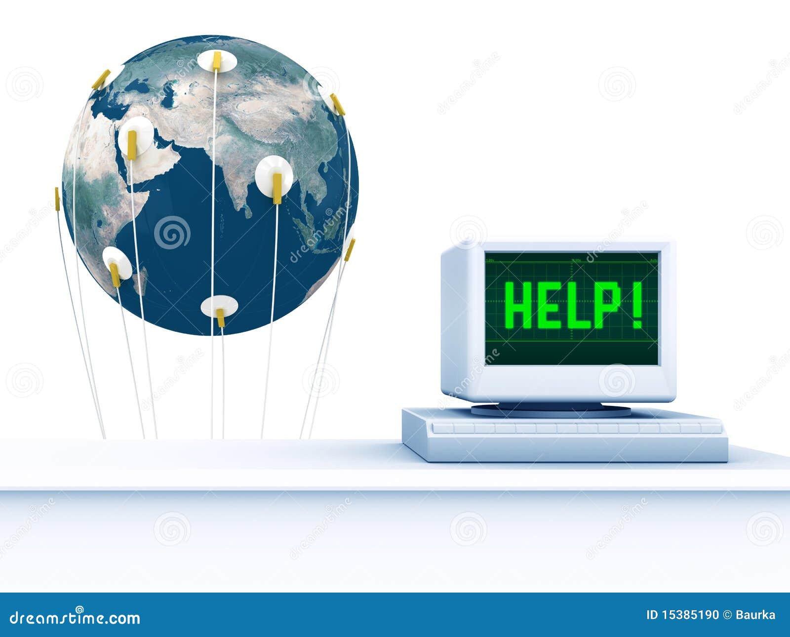 Help Earth stock illustration. Illustration of earth - 15385190