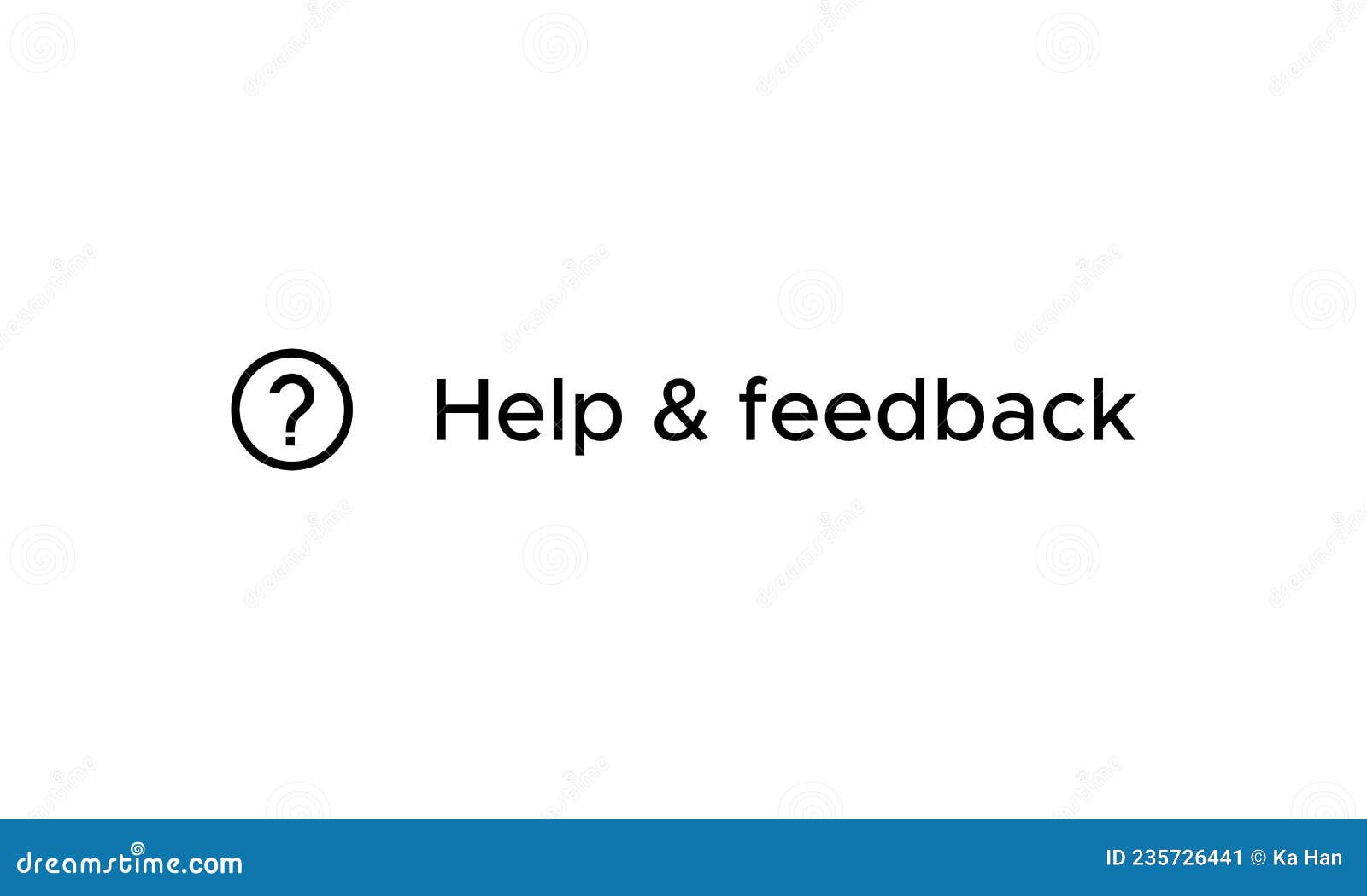 Help & Feedback Icon. Question Mark Symbol Vector Stock Vector ...
