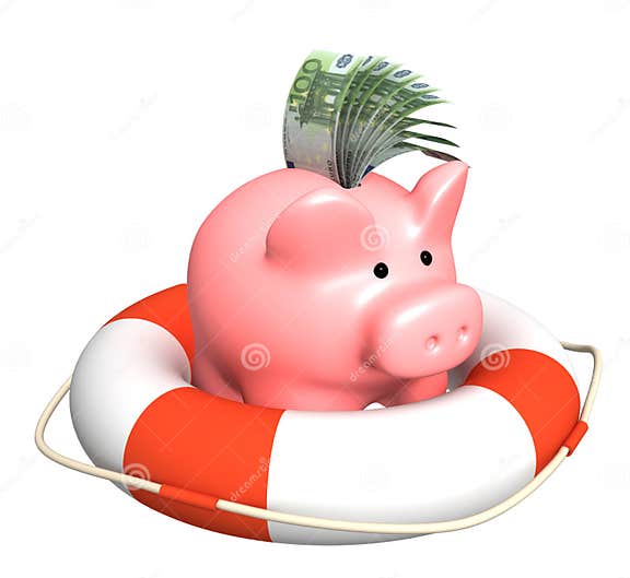 Help at financial crisis stock illustration. Illustration of business ...