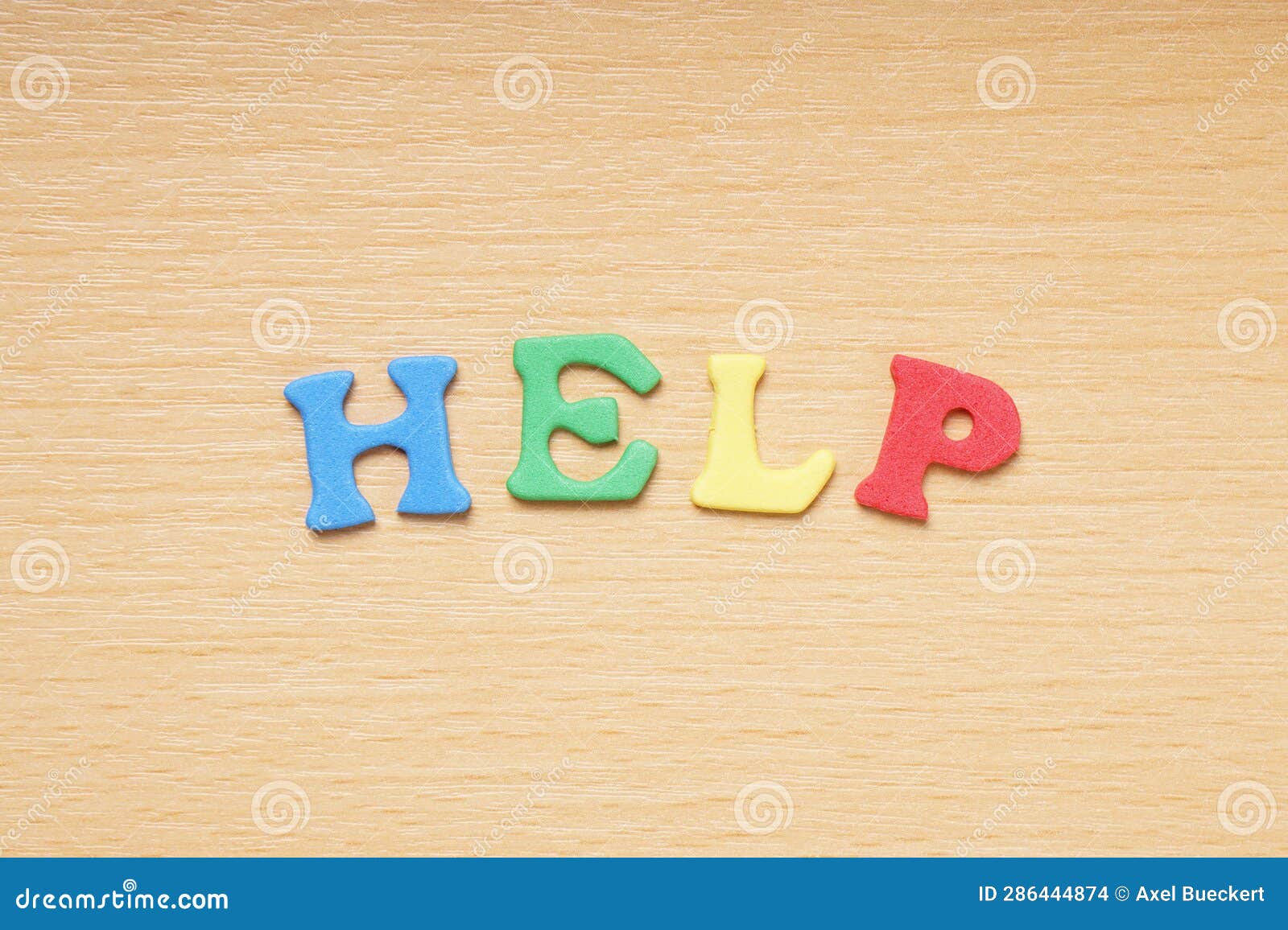 Help in Foam Rubber Letters Stock Photo - Image of word, help: 286444874