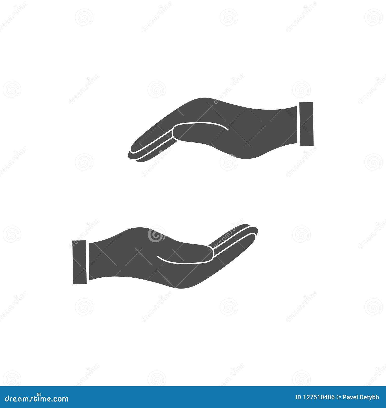 Help Hand Icon. Vector Illustration, Flat Design. Stock Vector ...
