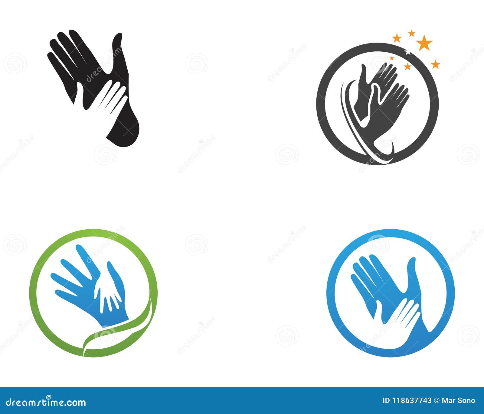 Help Hand Logo and Vector Template Symbols Stock Vector - Illustration ...