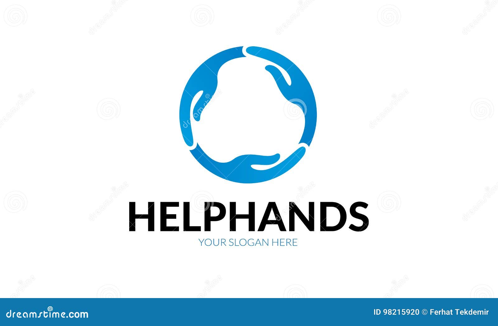 Help Hand Logo stock vector. Illustration of collaboration - 98215920