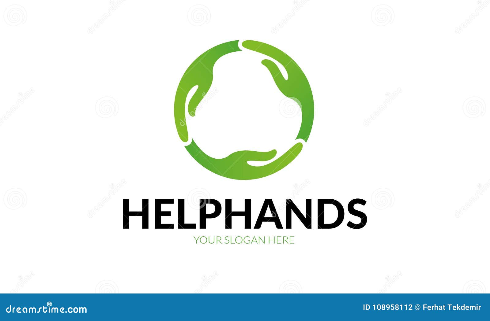 Help Hands Logo Template stock vector. Illustration of connect - 108958112
