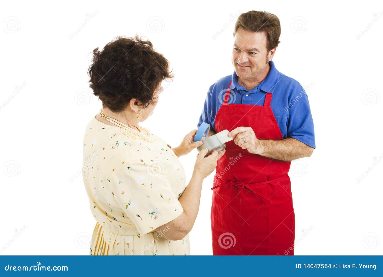 Customer Hardware Store Asking Clerk Help Stock Photos - Free & Royalty ...