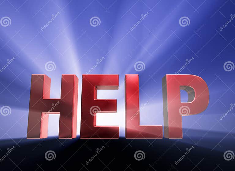 Help is Here! stock illustration. Illustration of solve - 29371083