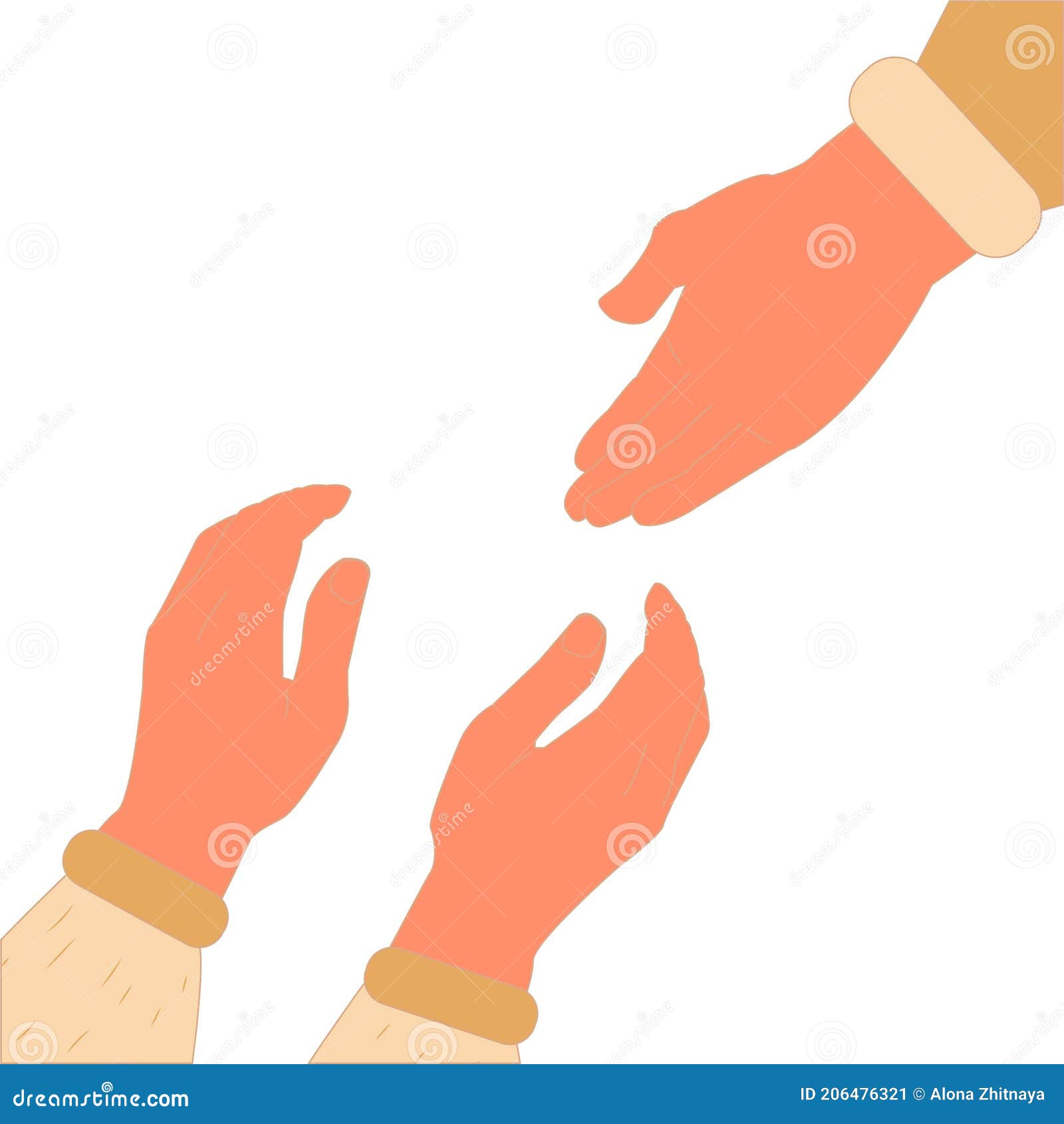 Help and Hope, Charity Concept , Helping Hands. Creative Symbol of ...