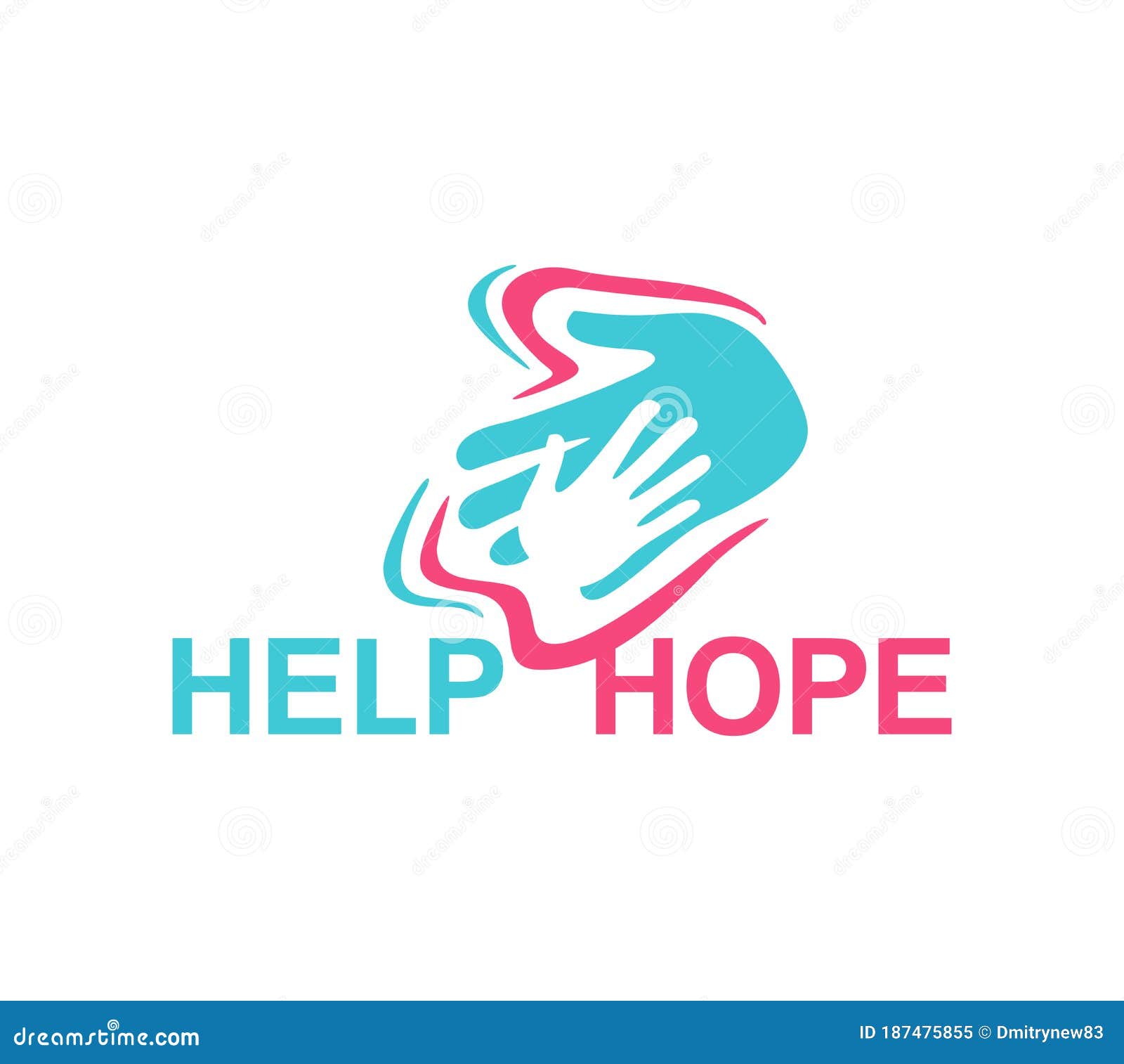 Help and Hope Logo Template Stock Vector - Illustration of heart ...