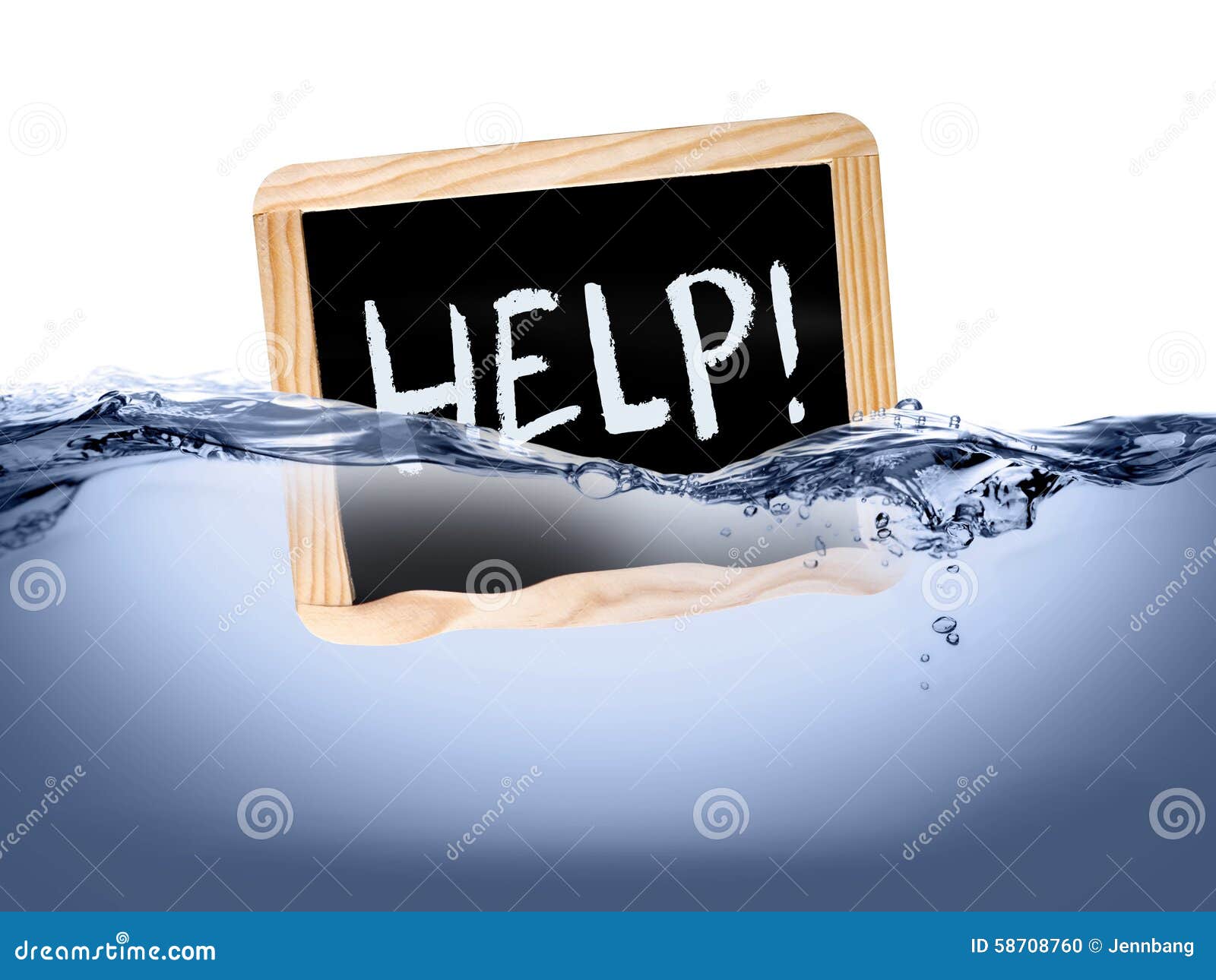 Help! i am drowning stock illustration. Illustration of help - 58708760