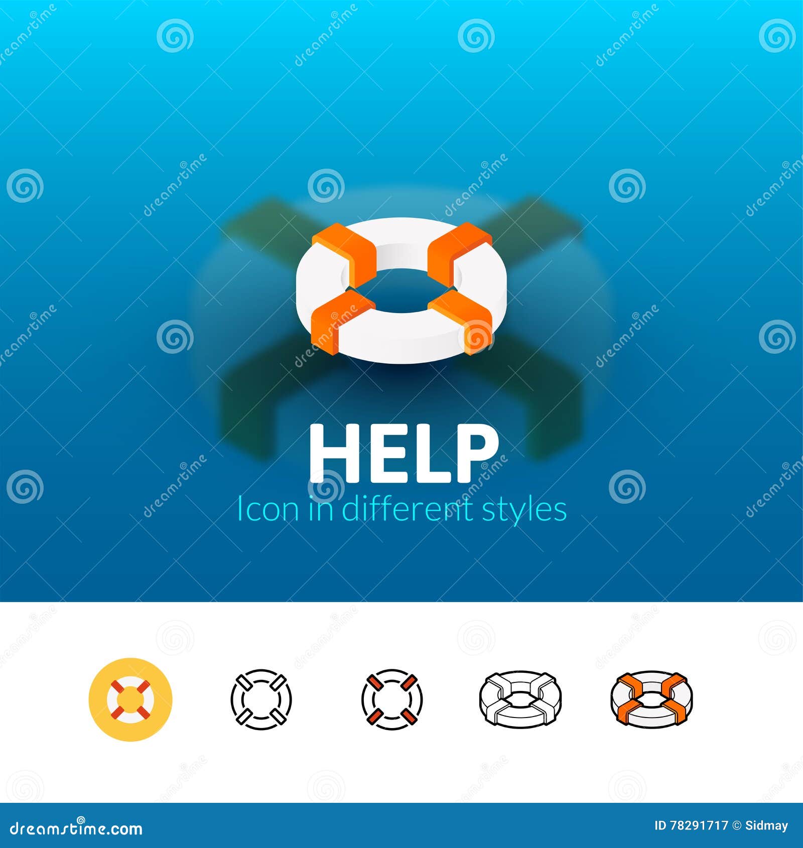 Help Icon in Different Style Stock Vector - Illustration of pictogram ...