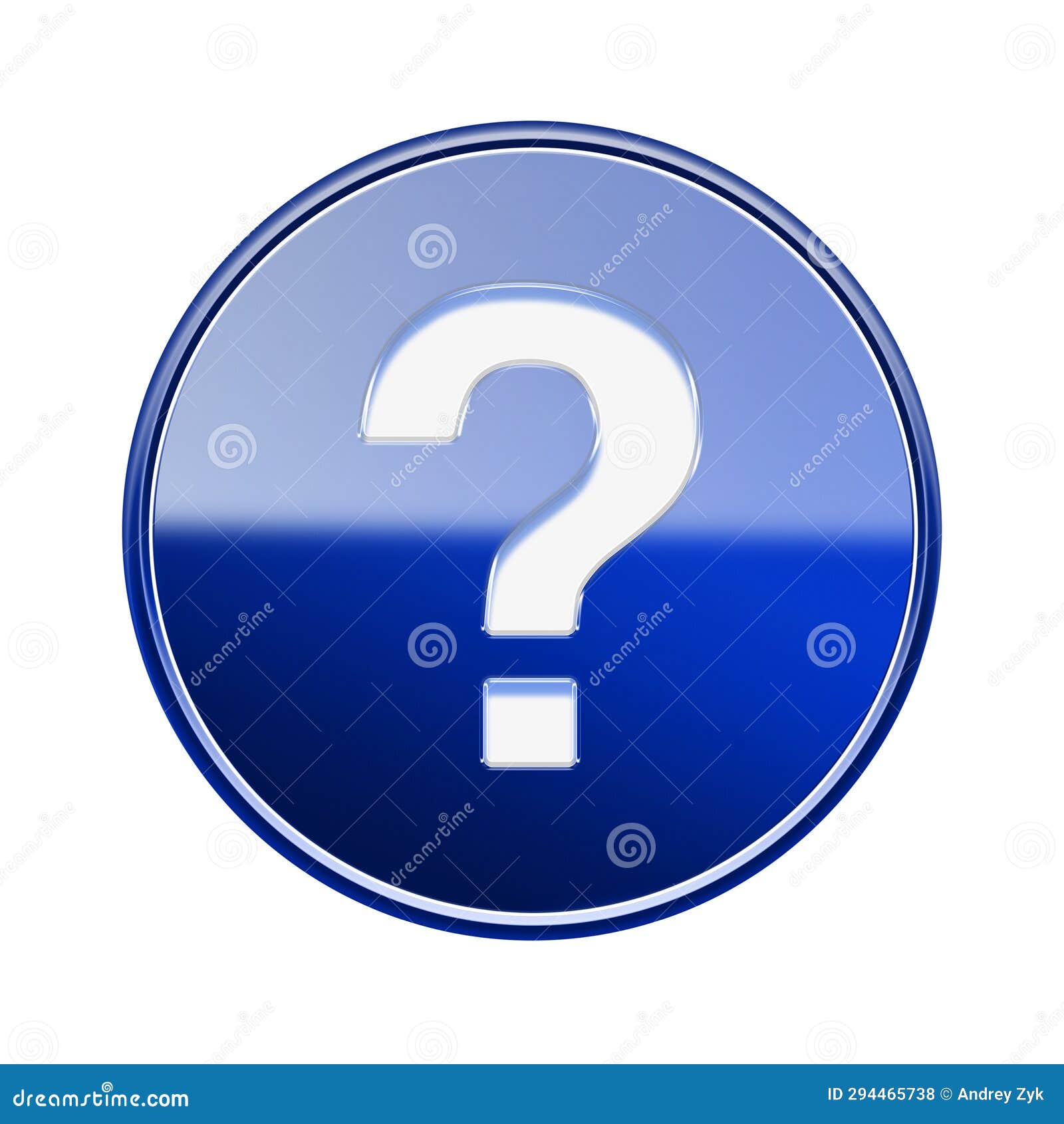 Help icon glossy blue. stock illustration. Illustration of close ...
