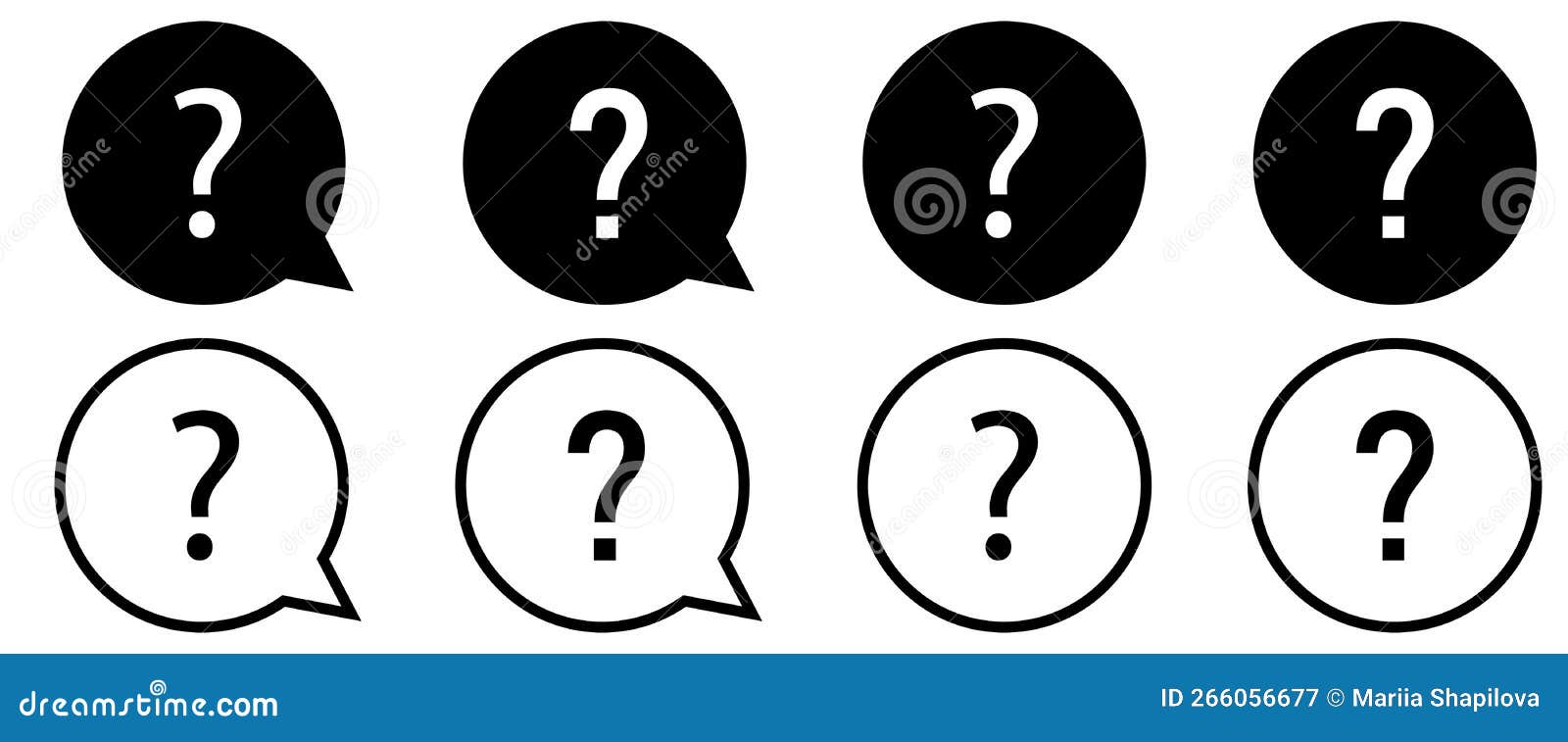 Help Icon or Question Mark Set Stock Vector - Illustration of line ...