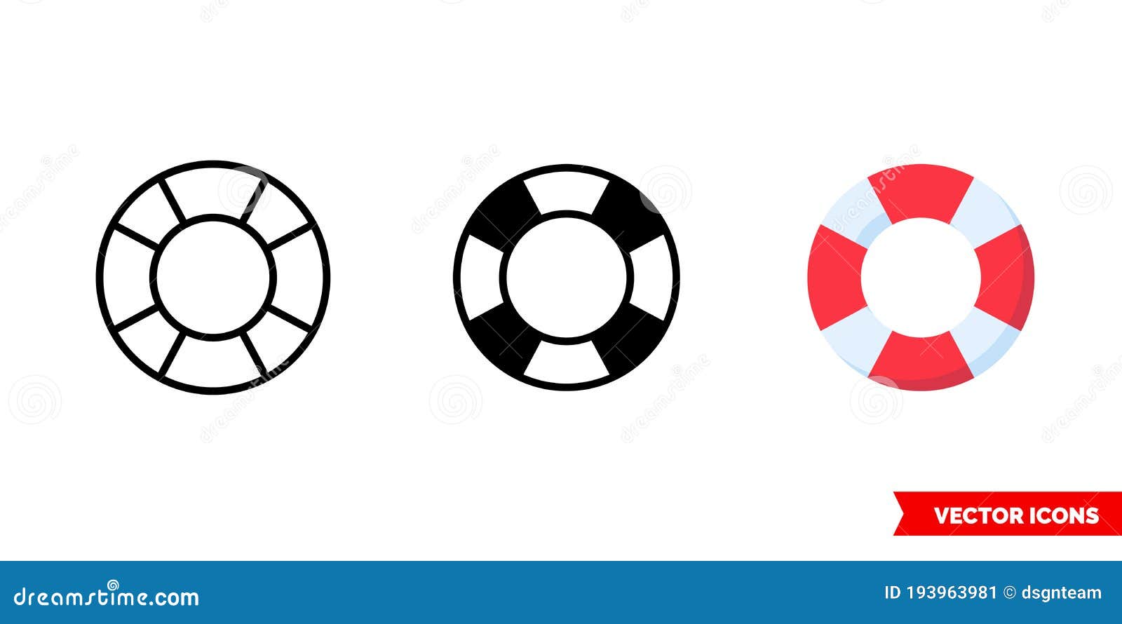 Help Icon of 3 Types Color, Black and White, Outline. Isolated Vector ...