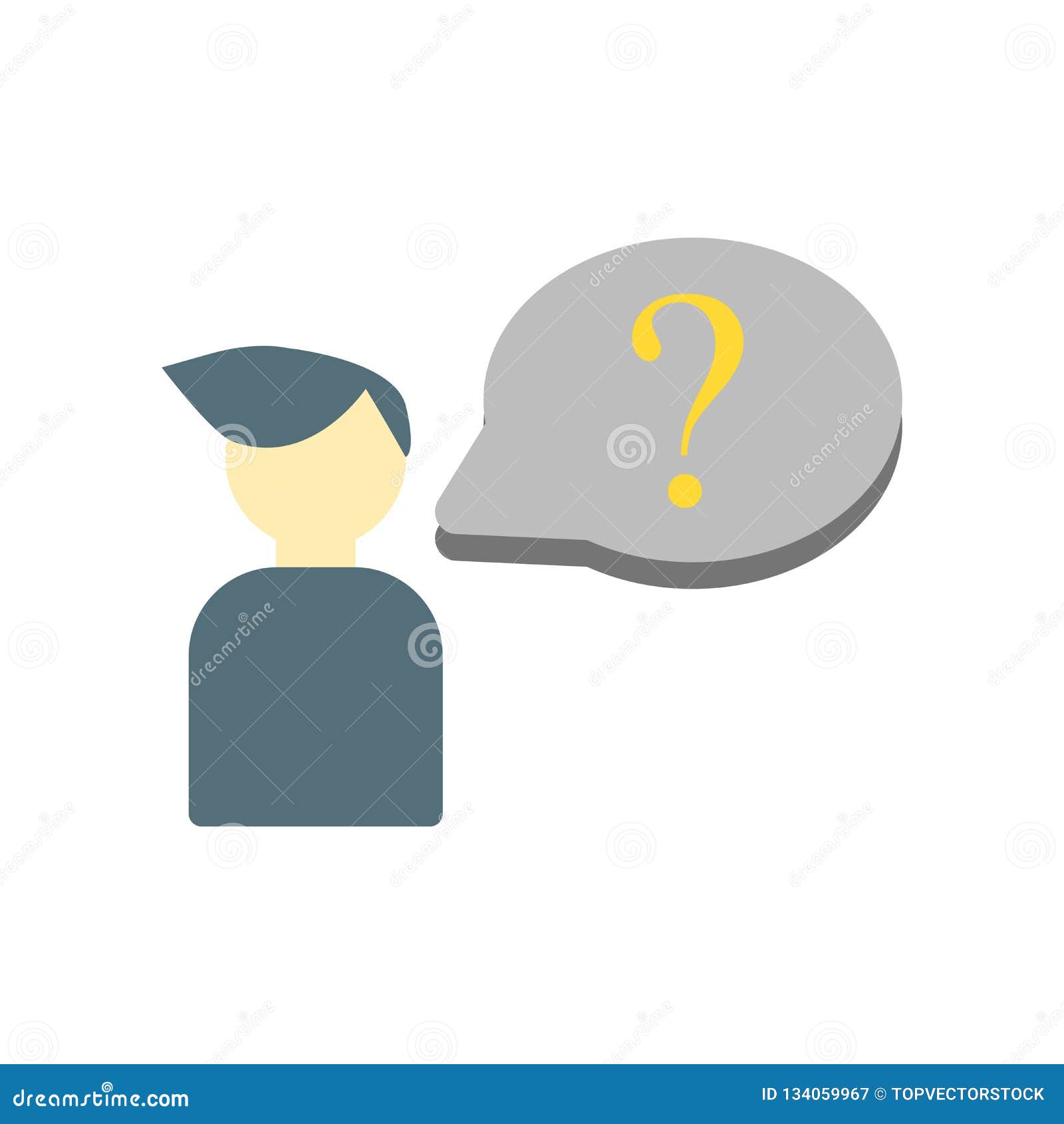 Help Icon Vector Isolated on White Background, Help Sign , Question ...