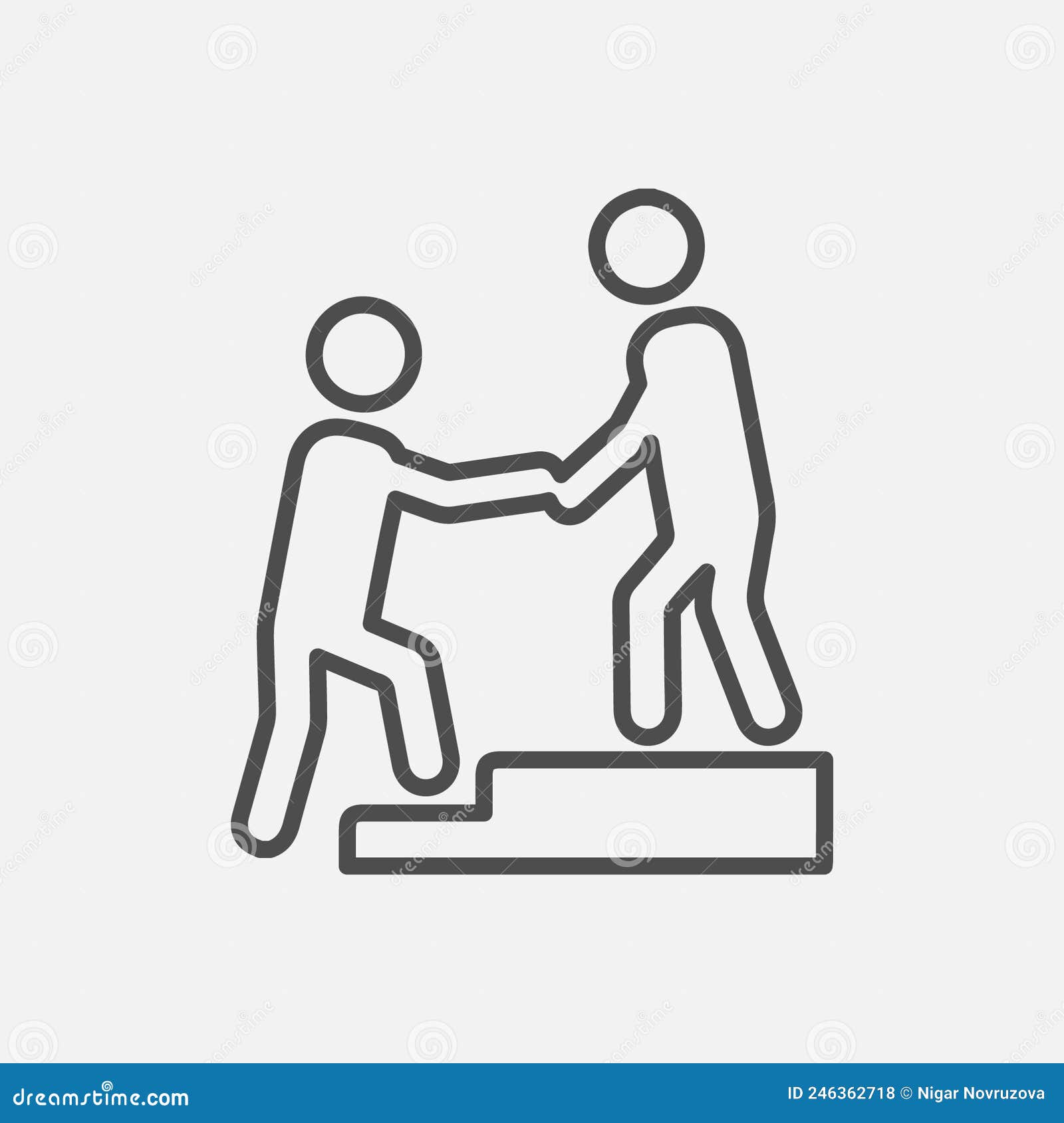 Help Icon Vector. Leader Symbol. Climbing Icon Vector Stock Vector ...