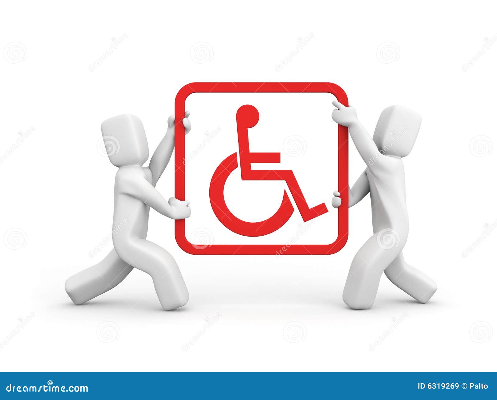 Help invalids. Teamwork stock illustration. Illustration of frame - 6319269