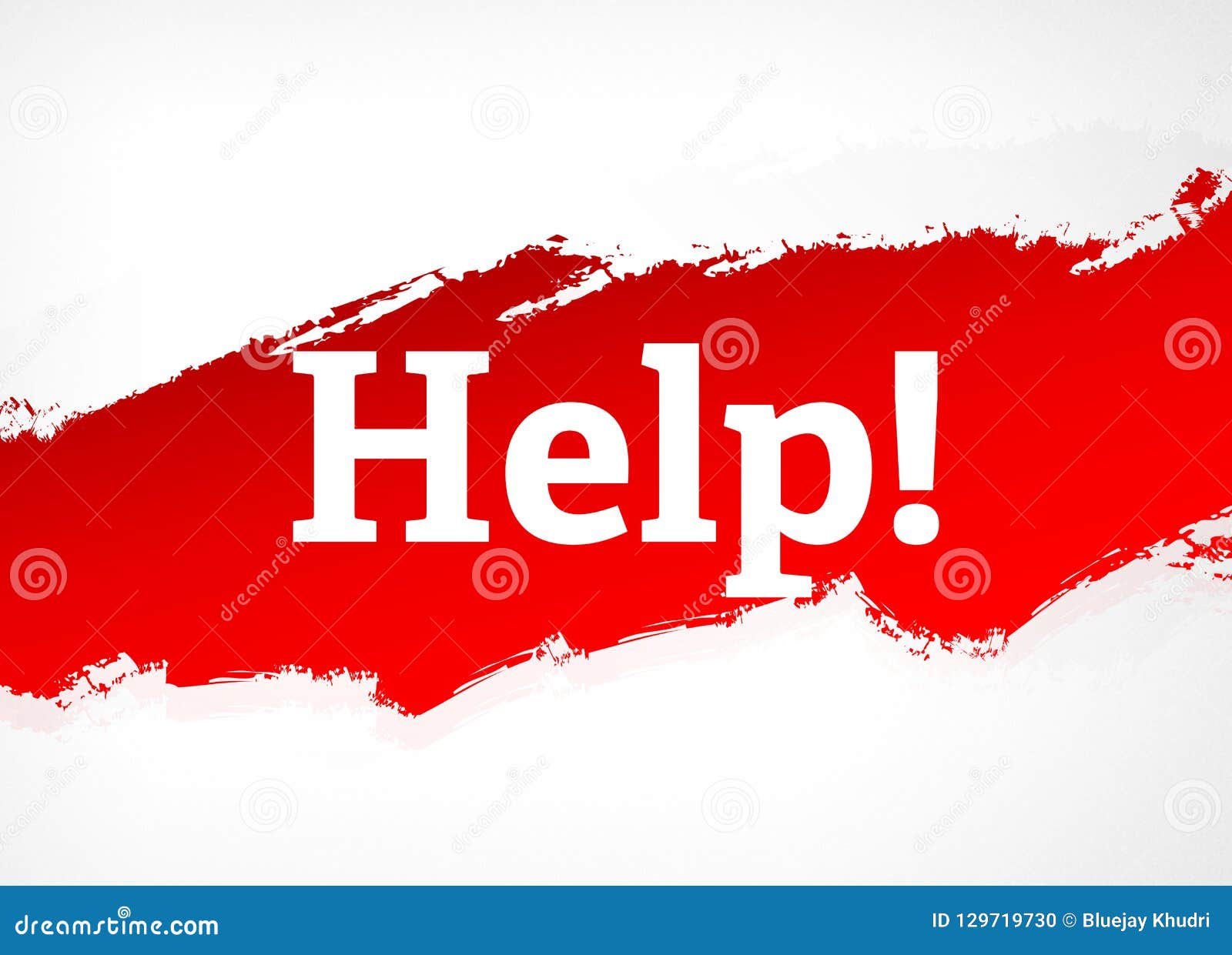 Help! Red Brush Abstract Background Illustration Stock Illustration ...