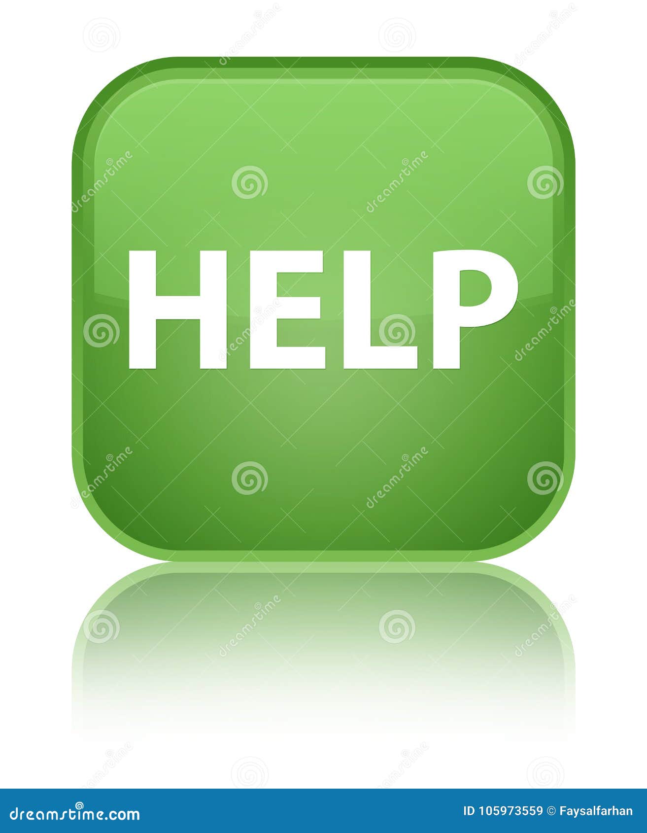 Help Special Soft Green Square Button Stock Illustration - Illustration ...