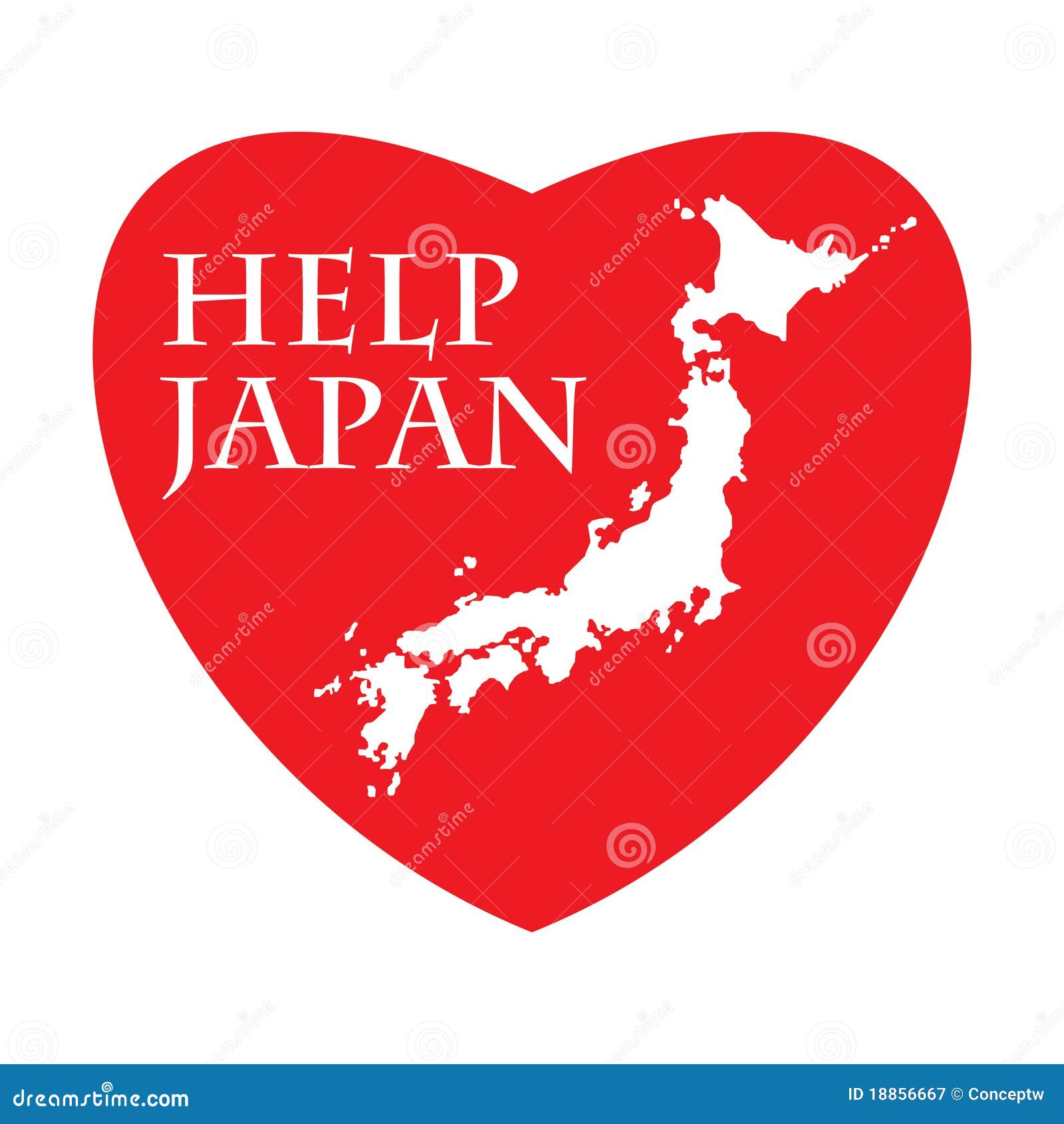 Help Japan stock illustration. Illustration of flood - 18856667