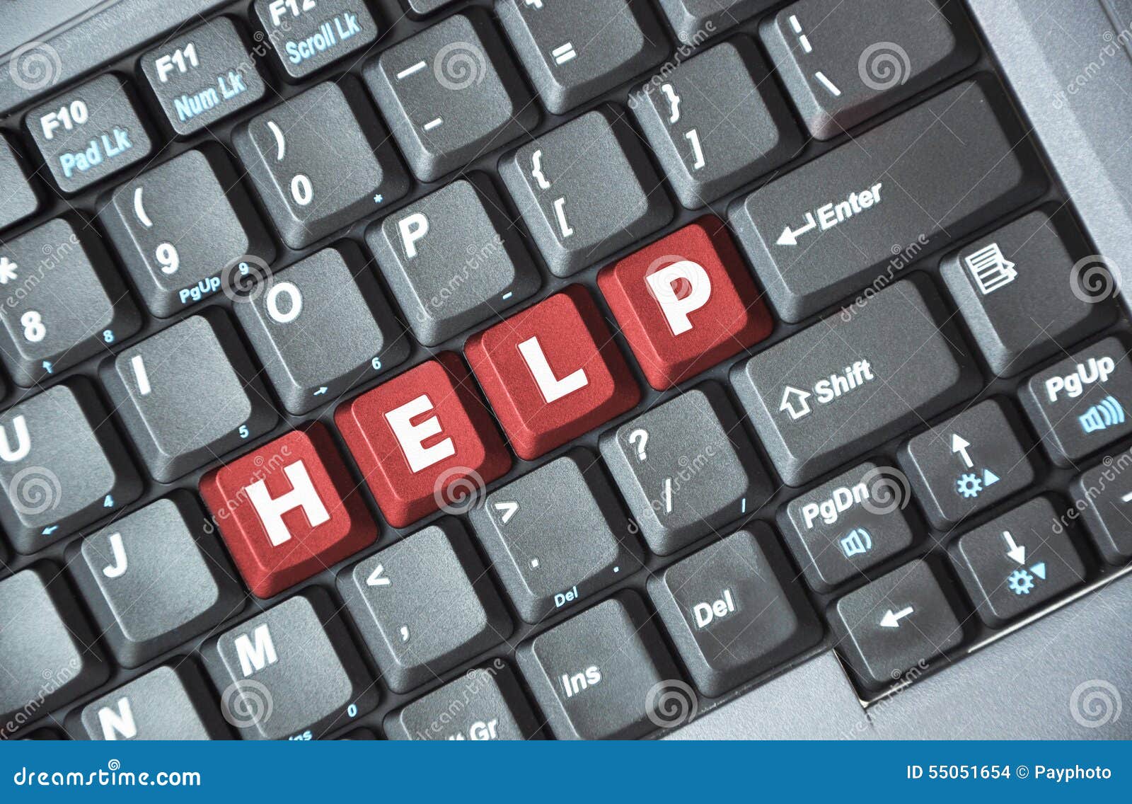 Help key on keyboard stock photo. Image of computer, sign - 55051654