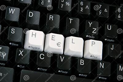 Help Keys 3 stock photo. Image of type, assistance, keyboard - 1630198