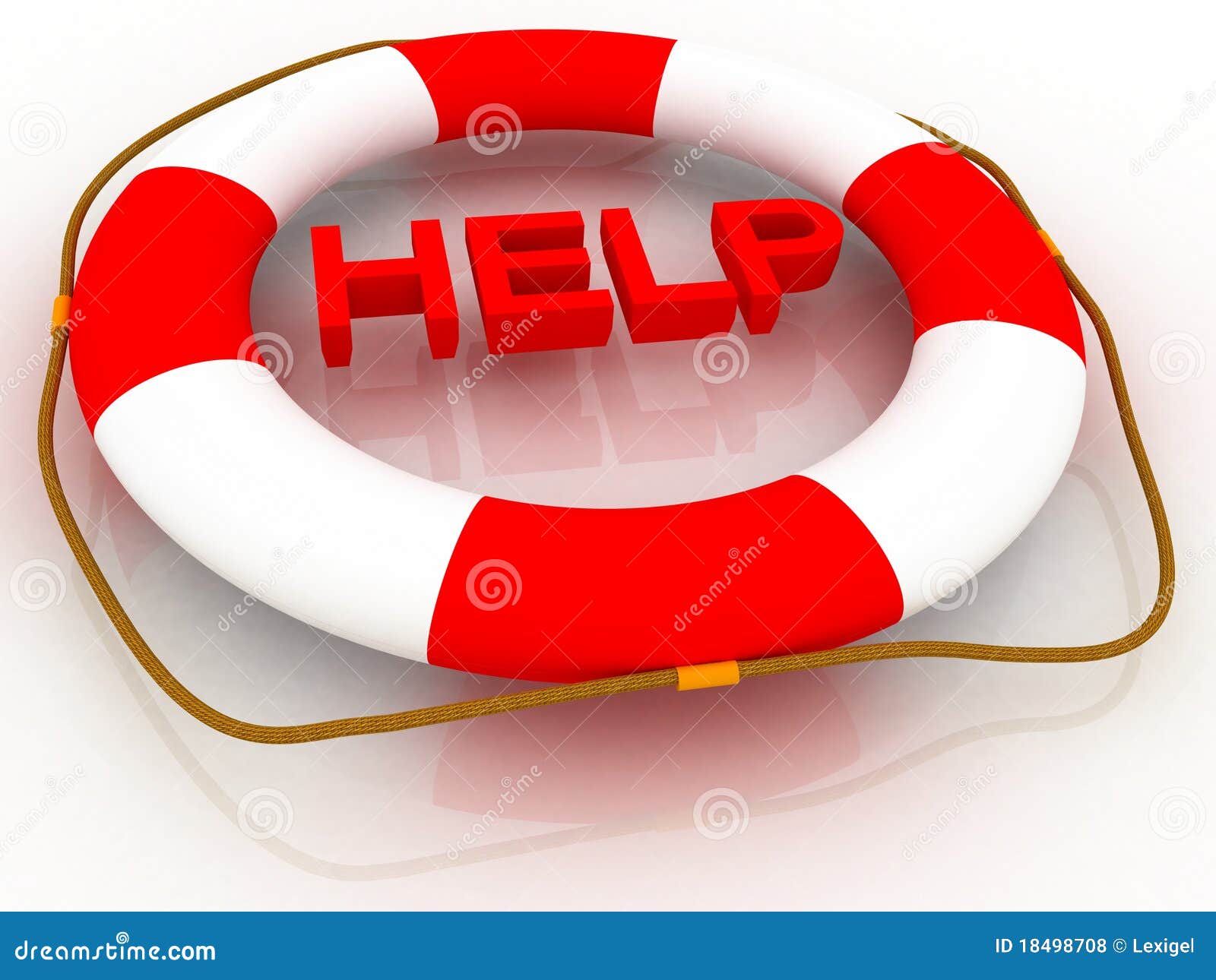 Help - Life Preserver stock illustration. Illustration of assist - 18498708