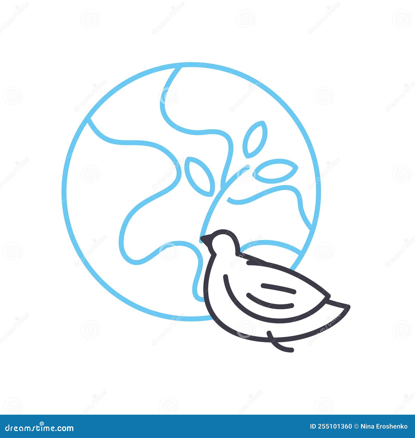 Help Line Icon, Outline Symbol, Vector Illustration, Concept Sign Stock ...