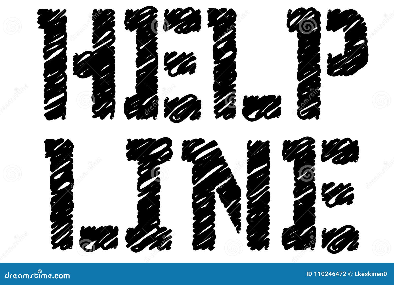 Help Line Typographic Stamp Stock Vector - Illustration of business ...