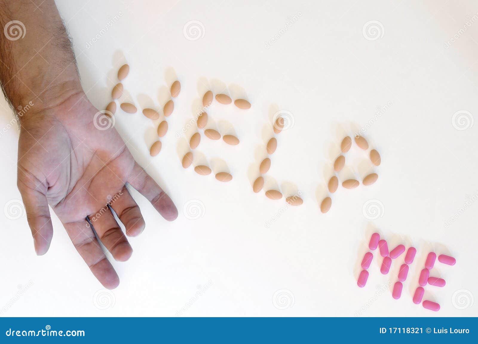 Help me stock afbeelding. Image of stapel, behandeling - 17118321