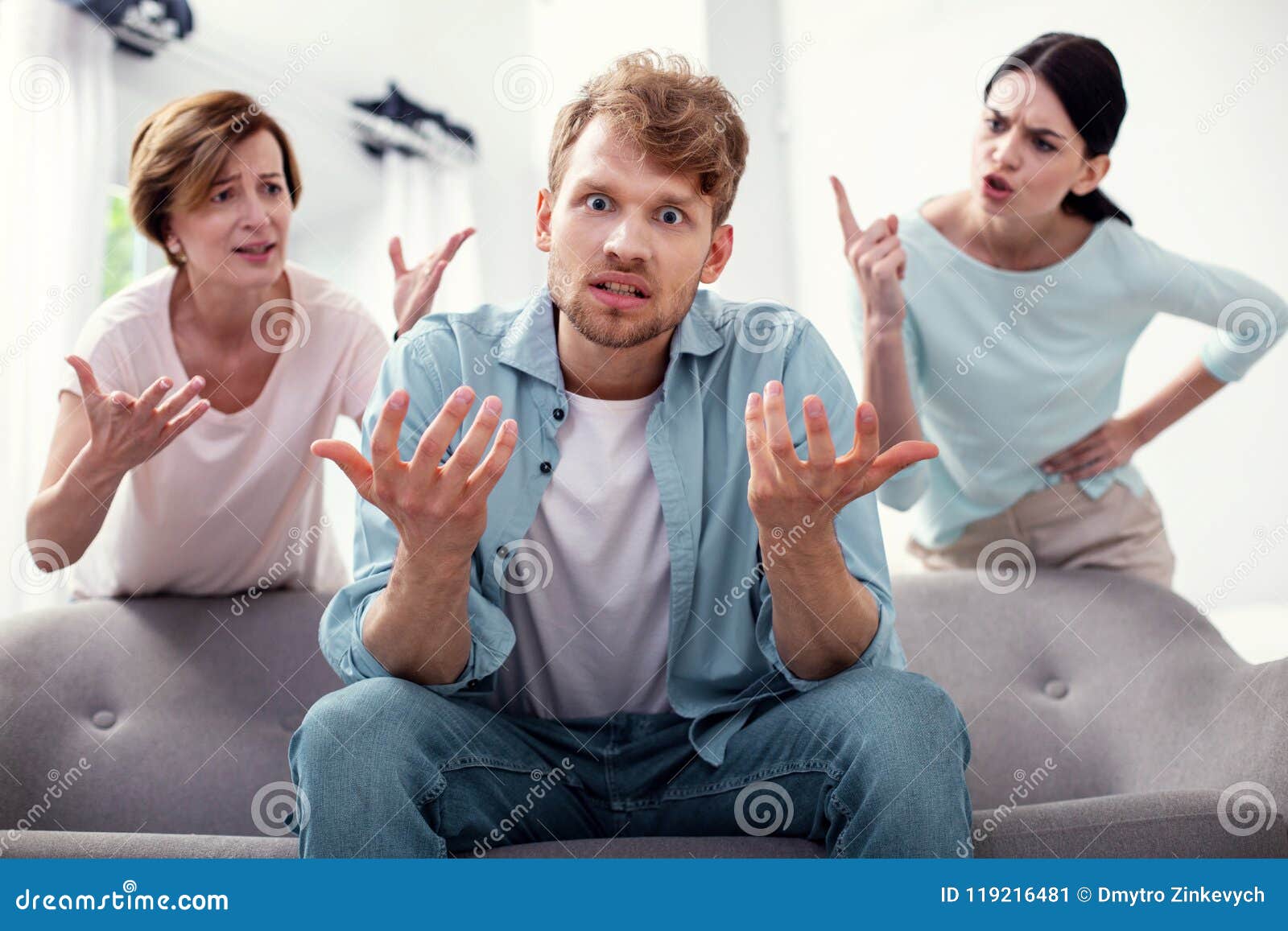 Cheerless Angry Man Looking at You Stock Image - Image of parent ...